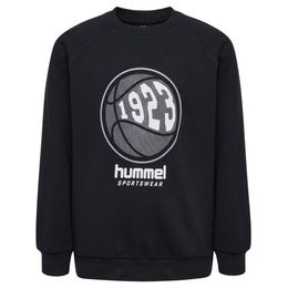 Hummel Sweatshirt 'LOKSI' Jungen Gr&ouml;&szlig;e 164 grau / schwarz / wei&szlig;
