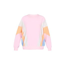 SANIKA Sweatshirt 'Fashion Look' Damen Gr&ouml;&szlig;e XL pastellblau / graumeliert / apricot / rosa