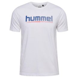 Hummel Shirt Herren Gr&ouml;&szlig;e M blau / blutrot / wei&szlig;