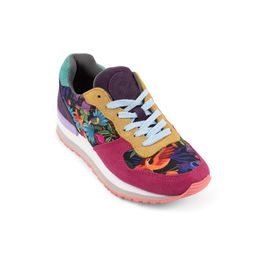 Inkkas Sneaker low 'Inkkas Luzon Cush Sneaker &ndash; Extra gepolsterter -Sneaker mit Tropenprint' Damen Gr&ouml;&szlig;e 41 bunt