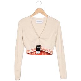 Calvin Klein Jeans Strickjacke Damen Gr&ouml;&szlig;e S Second Hand beige