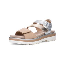 Ara Sandale Damen Gr&ouml;&szlig;e 43 camel / rosegold / silber