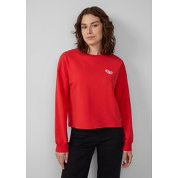 QS Sweatshirt Damen Gr&ouml;&szlig;e XS rot / wei&szlig;