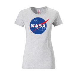 logoshirt Shirt 'NASA' female Grey size M