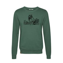 Greenbomb Sweatshirt 'Animal Raccoon City' male Green size M