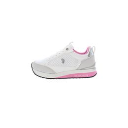 U.S. Polo Assn. Sneaker 'FRISBY002W/5YN2' Damen Gr&ouml;&szlig;e 37 ros&eacute; / wei&szlig;