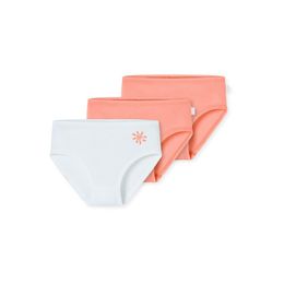 Schiesser Underpants ' Fine Rib ' girl Orange, White size 98