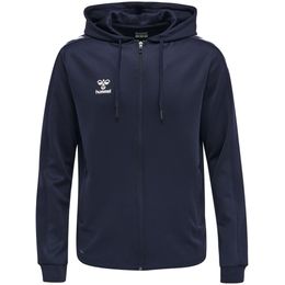 Hummel Athletic Zip-Up Hoodie male Blue size XXXL