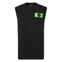 Plein Sport Top Herren Gr&ouml;&szlig;e M neongr&uuml;n / schwarz