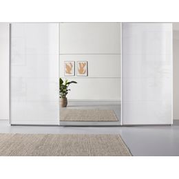 Schwebet&uuml;renschrank Rauch "Kleiderschrank Schrank Garderobe TOPSELLER OTELI inkl. Inneneinteilung", wei&szlig; (wei&szlig;, hochglanz wei&szlig;), B:360cm H:229cm T:62cm, Holzwerkstoff, Schr&auml;nke, Schwebet&uuml;renschrank, mit 3 Innenschubladen sowie zus&auml;tzlichen Einlegeb&ouml;den MADE IN GERMANY