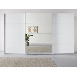 Schwebet&uuml;renschrank Rauch "Kleiderschrank Schrank Garderobe TOPSELLER OTELI inkl. Inneneinteilung", wei&szlig;, B:360cm H:210cm T:62cm, Holzwerkstoff, Schr&auml;nke, Schwebet&uuml;renschrank, mit 3 Innenschubladen sowie zus&auml;tzlichen Einlegeb&ouml;den MADE IN GERMANY