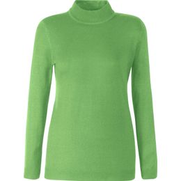 Damen Stehkragenpullover weich wie Kaschmir apfel, Gr&ouml;&szlig;e 40