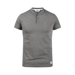 !Solid Shirt 'Alfi' Herren Gr&ouml;&szlig;e M grau / wei&szlig;