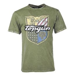 Top Gun T-Shirt ' Insignia ' Herren Gr&ouml;&szlig;e XL gr&uuml;n