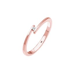 Elli DIAMONDS Ring Damen Gr&ouml;&szlig;e 54 rosegold