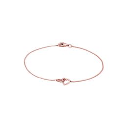 Elli Armband 'Doppelherz' Damen Gr&ouml;&szlig;e 18 rosegold