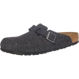 Birkenstock Slipper 'Boston' Herren Gr&ouml;&szlig;e 42 dunkelgrau / silber