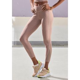 active by Lascana LASCANA ACTIVE Damen Funktionsleggings, Braun, Gr. S (36/38), Leggings, Material: Polyester
