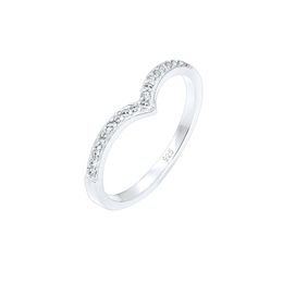 Elli Ring Kristall Damen Gr&ouml;&szlig;e 52 silber