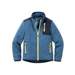 Tchibo - Strickfleecejacke mit recyceltem Material - Jungen - Gr. 122/128 - gelb