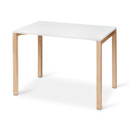 Tchibo - Basic-Schreibtisch - 100x70x75,5cm - braun - Holz / Eschen-Massivholz / Filz