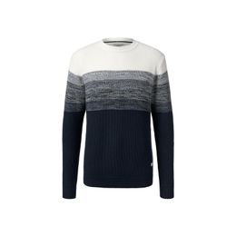 Tchibo - Grobstrick-Pullover - Herren - Gr. L - dunkelblau/gestreift