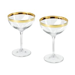 Tchibo - 2 Champagner- und Cocktailgl&auml;ser - gold