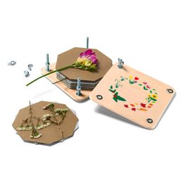 Tchibo - Blumen- und Bl&auml;tterpresse - braun