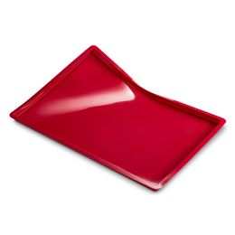 Tchibo - Dauerbackmatte mit Rand - rot