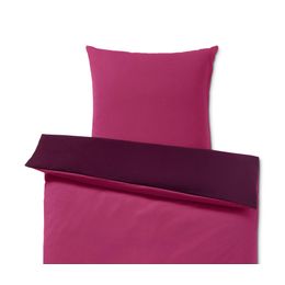 Tchibo - Flanell-Bettw&auml;sche - violett