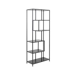 Tchibo - B&uuml;cherregal - 77x35x185cm - schwarz - Metall / Holz