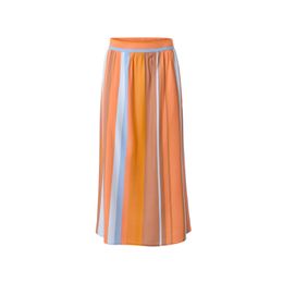 Tchibo - Gestreifter Midirock - Damen - Gr. 38 - apricot/gestreift