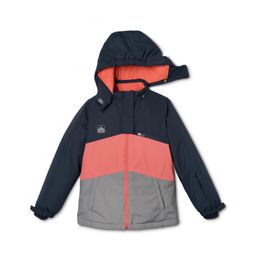 Tchibo - Thermo-Snowboardjacke - M&auml;dchen - Gr. 134/140 - dunkelblau/gestreift