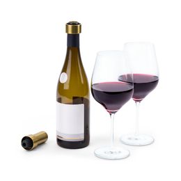 Tchibo - Wein-Vakuumverschluss und Wein-Abtropfring - schwarz