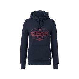 Tchibo - Hoodie &raquo;Mustang&laquo; - Herren - Gr. XL - dunkelblau/print