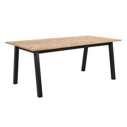 Tchibo - Esstisch - 180x95x75cm - schwarz - Holz / Eichenholz