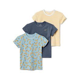 Tchibo - 3 Kinder-T-Shirts - Herren - Gr. 110/116 - dunkelblau