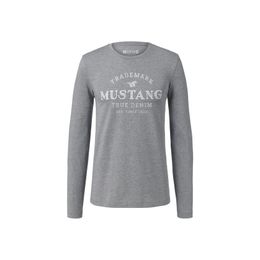 Tchibo - Longsleeve &raquo;Mustang&laquo; - Herren - Gr. M - grau/print