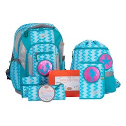 Tchibo - SCHOOL-MOOD -Schulrucksack-Set Loop Air - hellblau