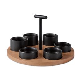 Tchibo - Drehplatte mit Sch&auml;lchen - schwarz