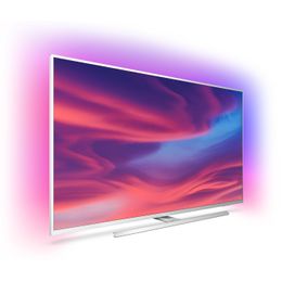 Philips 4K UHD LED-Smart TV mit Ambilight - silber
