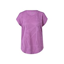 Tchibo - Sportshirt - Damen - Gr. M - violett/jacquard