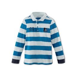 Tchibo - Rugbyshirt - Jungen - Gr. 146/152 - blau/gestreift