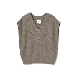 Nah/Studio Strick-Pullunder - recycelter Cashmere und Merinowolle - Gr. XS - braun