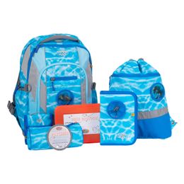 Tchibo - SCHOOL-MOOD -Schulrucksack-Set Loop Air - hellblau