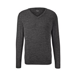 Tchibo - Merino-Pullover mit V-Ausschnitt - Herren - Gr. 48 - anthrazit