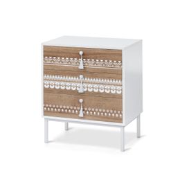 Tchibo - Kommode mit 3 Schubladen - 60x40x68,5cm - wei&szlig; -