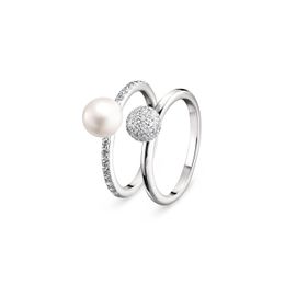 Tchibo - Ring-Set - Damen - Gr. 18 - silber