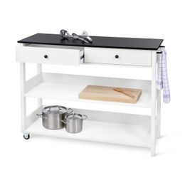 Tchibo - Servierwagen - 130,5x47,5x94,5cm - schwarz - Holz / Metall