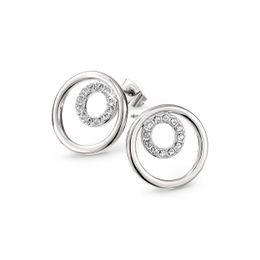 Tchibo - Ohrstecker veredelt mit Kristallen von Swarovski - silber